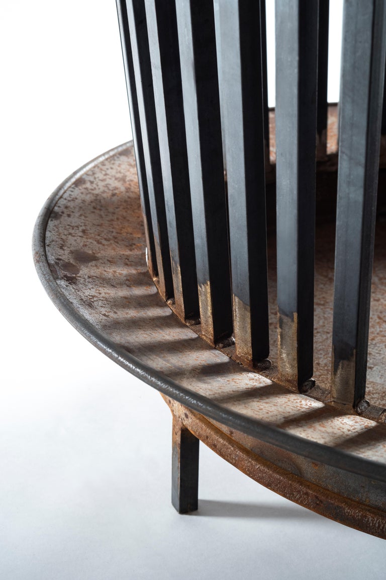 21st Century Steel Circular Fire Grate, The Round Grate at 1stDibs