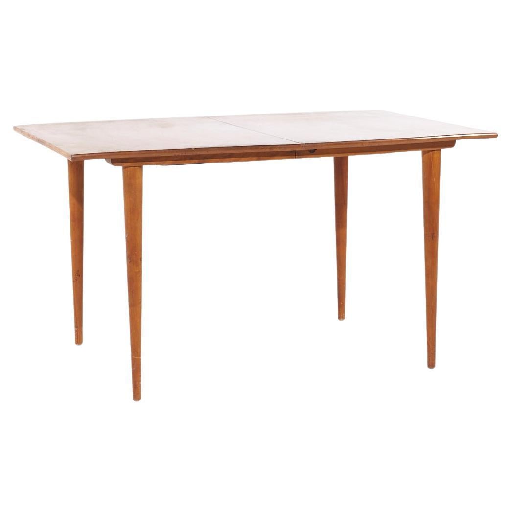 Conant Ball Mid Century Maple Expanding Dining Table with 3 Leaves For ...