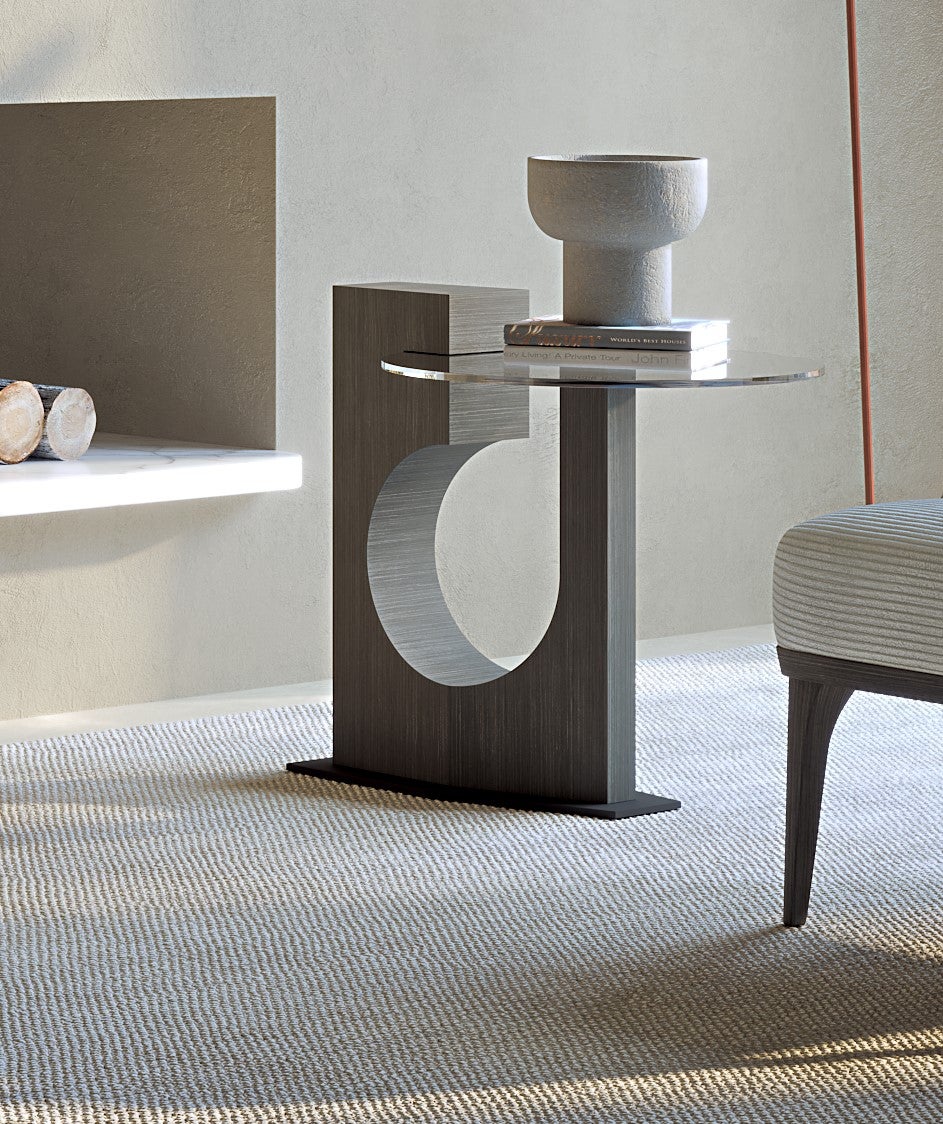 Modern See Ye Small Table in Light Tay For Sale at 1stDibs