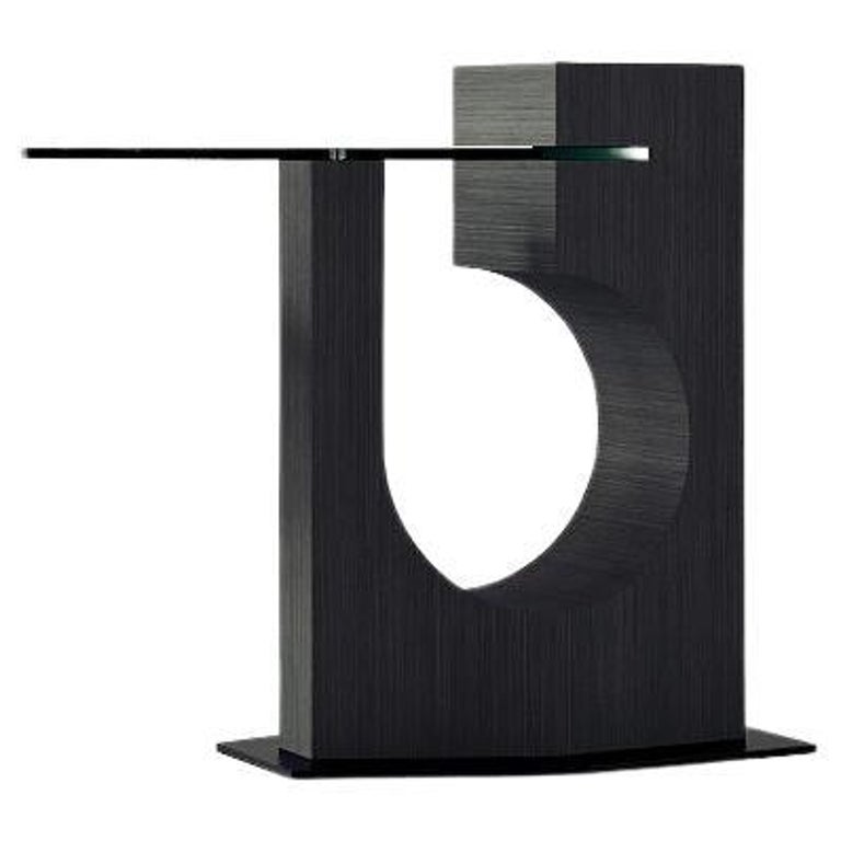 Modern See Ye Small Table in dark tay wood For Sale at 1stDibs