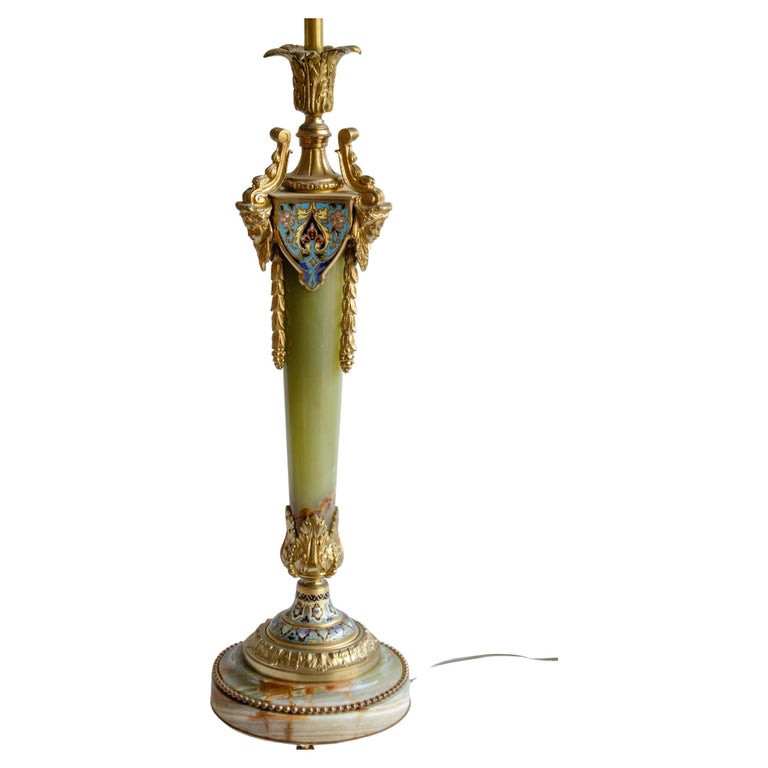 Napoleon III Table Lamp ( France ) Onix Bronce at 1stDibs