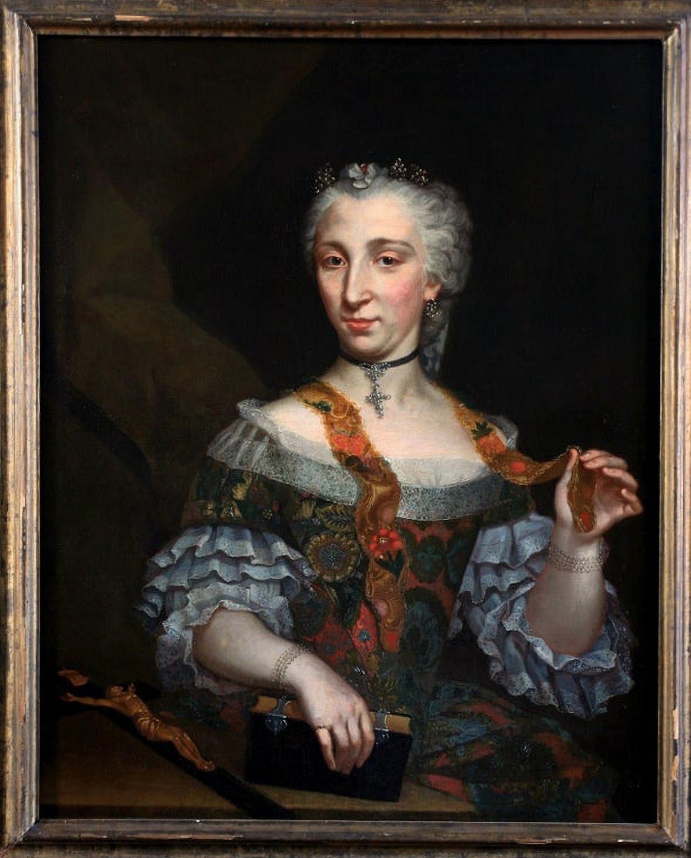 18th Century Elegant Small Portrait of a Lady at 1stDibs