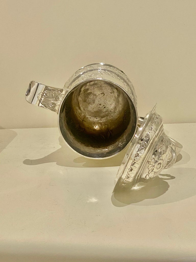George II Sterling Silver Lidded Tankard with Spout London 1744 For ...