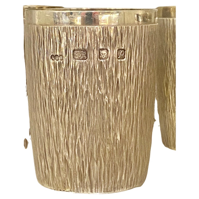 A Rare Set of 8 Gerald Benney, Elizabeth II Modernist Sterling Silver ...