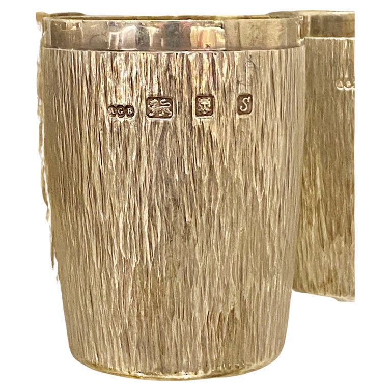 A Rare Set of 8 Gerald Benney, Elizabeth II Modernist Sterling Silver ...