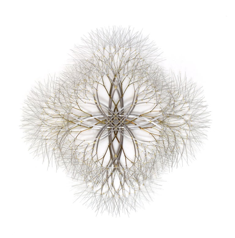 46"x46" Metal Wall Sculpture in Brass and Stainless, #640. Available ...