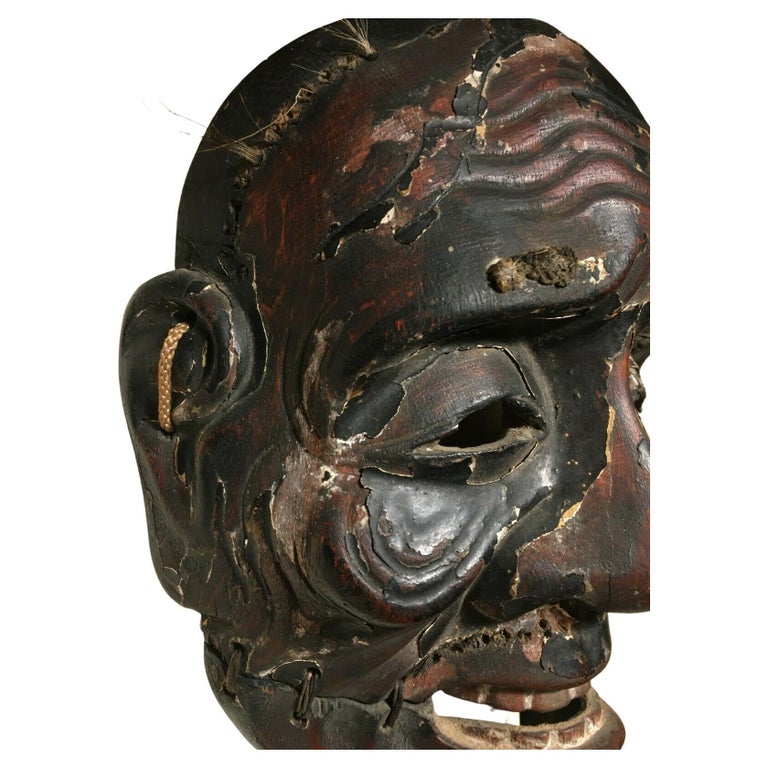 Antique Edo Period Japanese Noh "Ko Jo" Mask Patina / Danced Signed ...