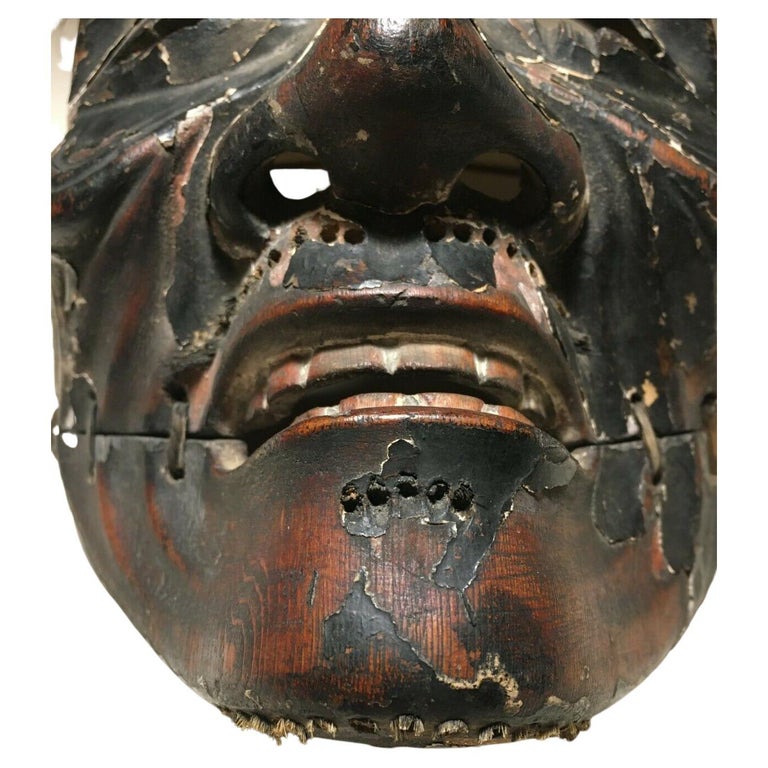 Antique Edo Period Japanese Noh "Ko Jo" Mask Patina / Danced Signed ...
