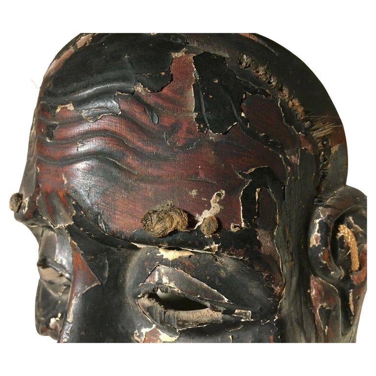 Antique Edo Period Japanese Noh "Ko Jo" Mask Patina / Danced Signed ...