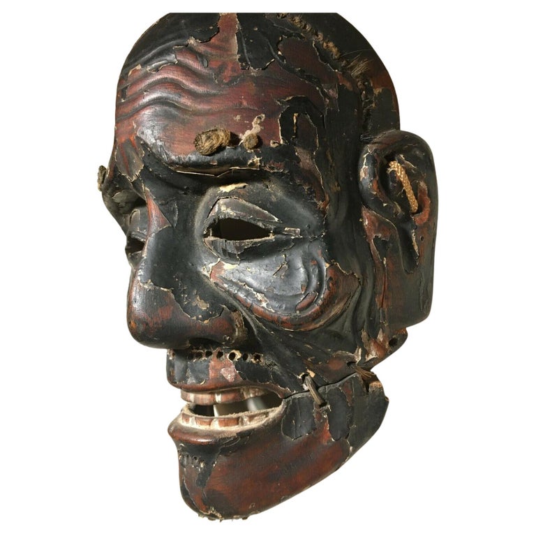 Antique Edo Period Japanese Noh "Ko Jo" Mask Patina / Danced Signed ...