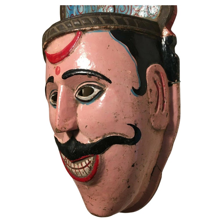 Rare Danced Ethnographic Polychromed Konkan Region 'Karnataka' Indian ...