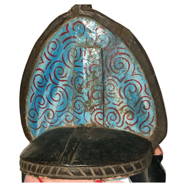 Rare Danced Ethnographic Polychromed Konkan Region 'Karnataka' Indian ...