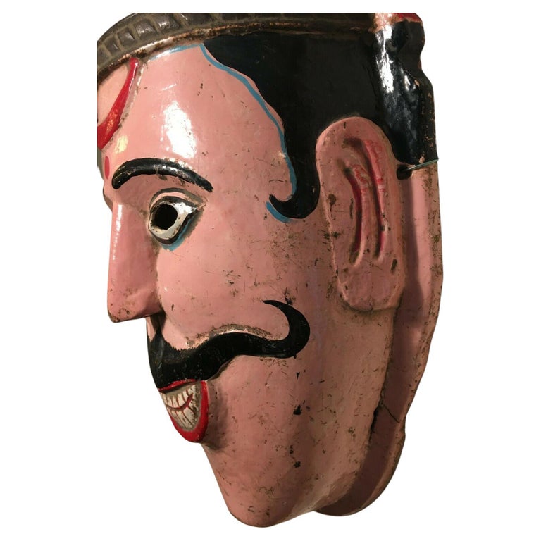 Rare Danced Ethnographic Polychromed Konkan Region 'Karnataka' Indian ...