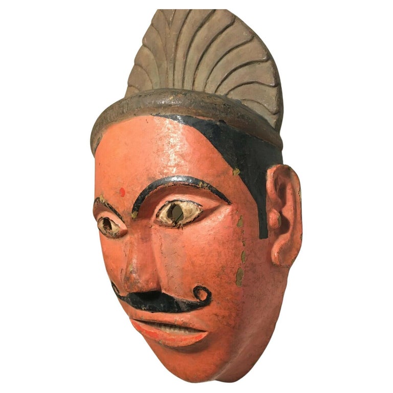 Rare Danced Ethnographic Polychromed Konkan Region 'Karnataka' Indian ...