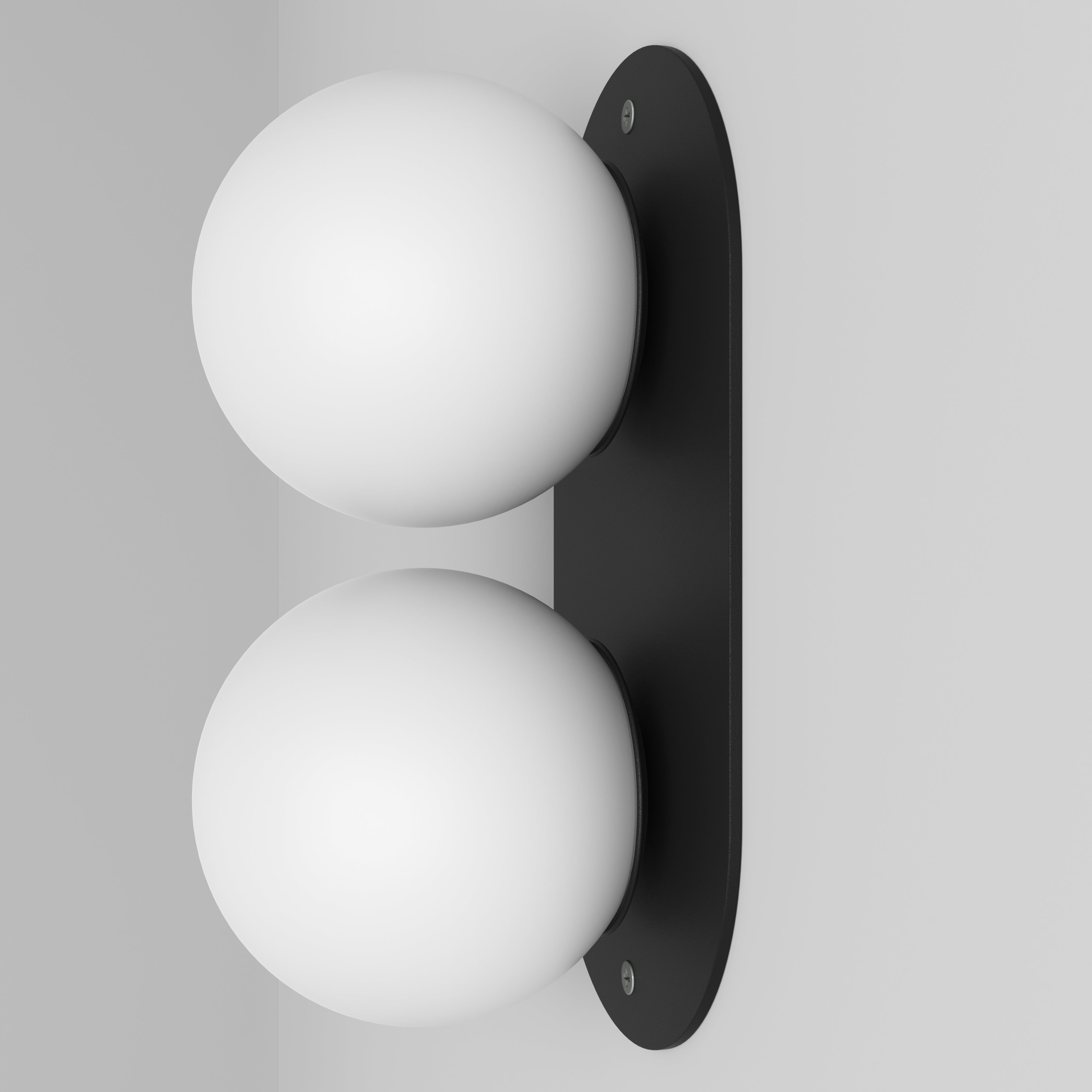 Contemporary Minimalistic Wall Lamp, Modern Steel Lighting, Glass ...