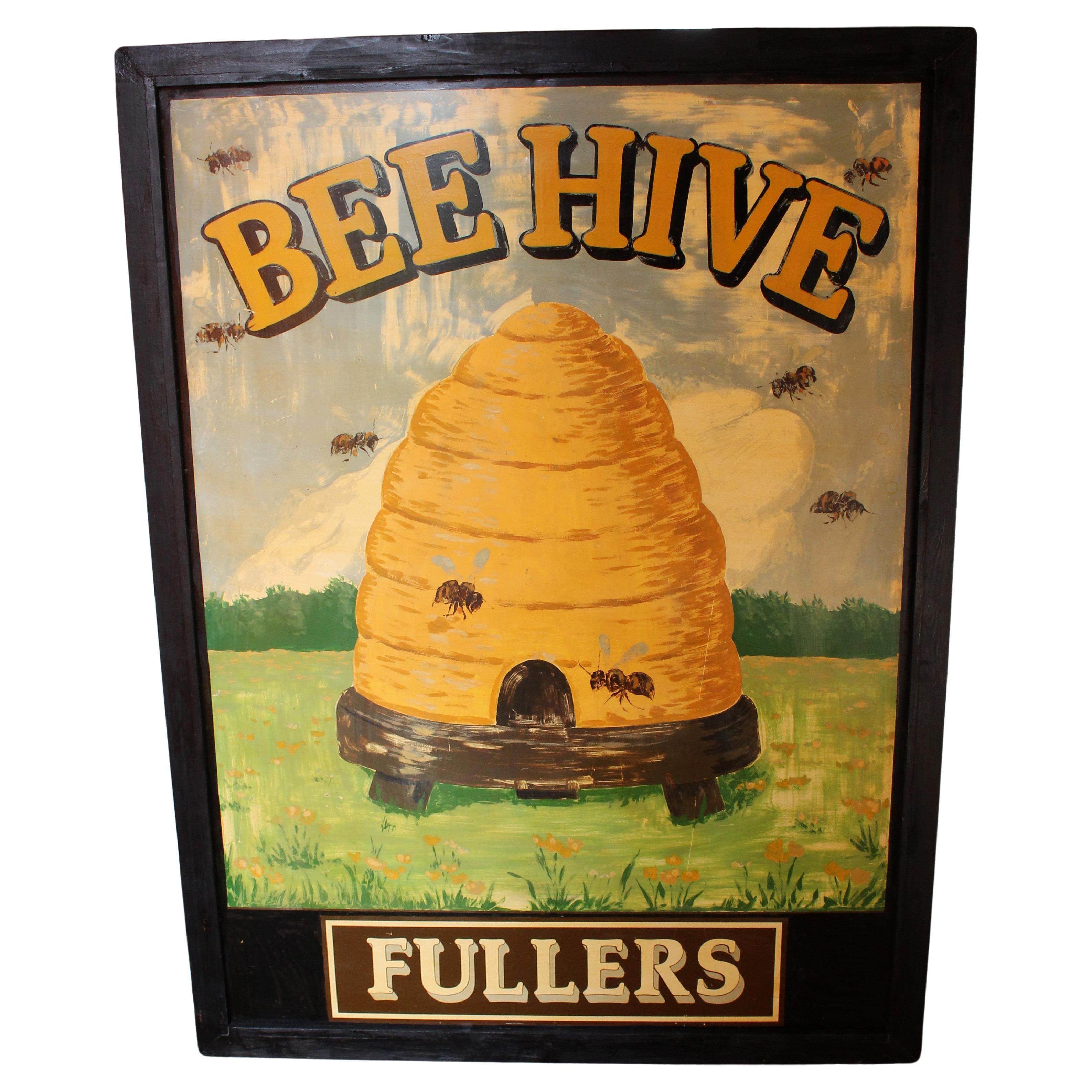 Vintage "Bee Hive" Pub Sign For Sale at 1stDibs