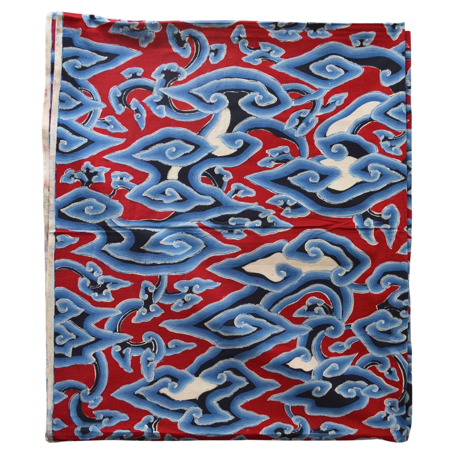 Hand-Drawn Batik Textile, from Java Indonesia For Sale at 1stDibs