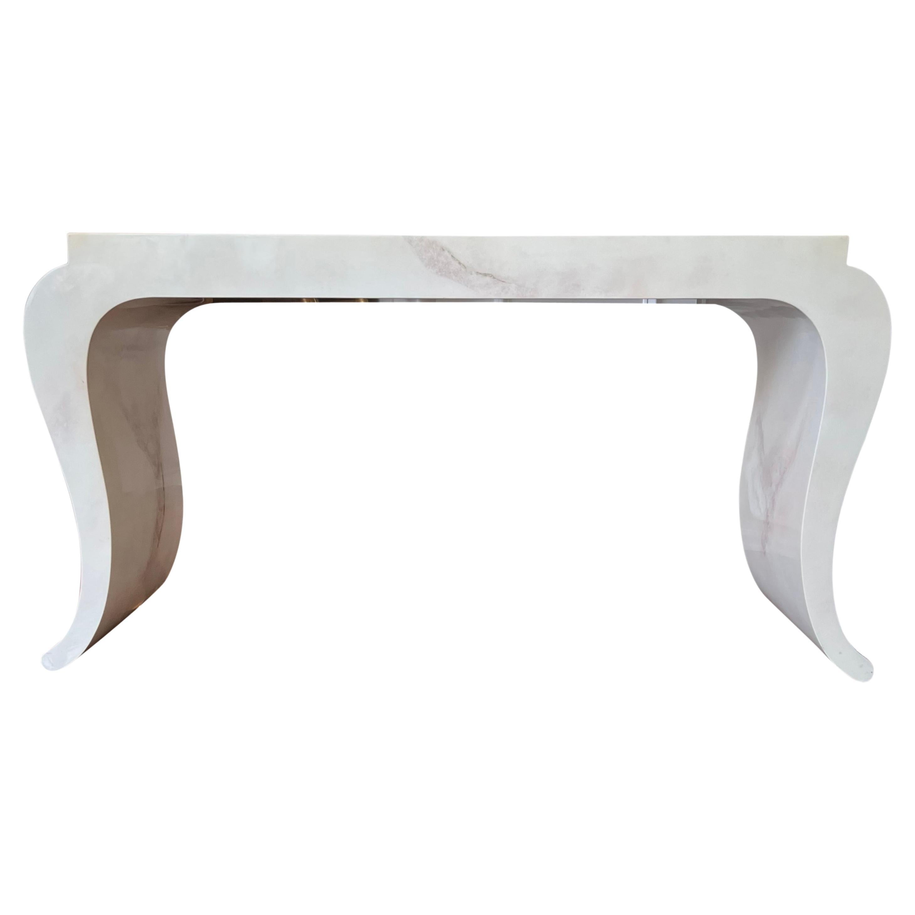 1980's Custom Waterfall Black Lacquer Console Table at 1stDibs | black ...