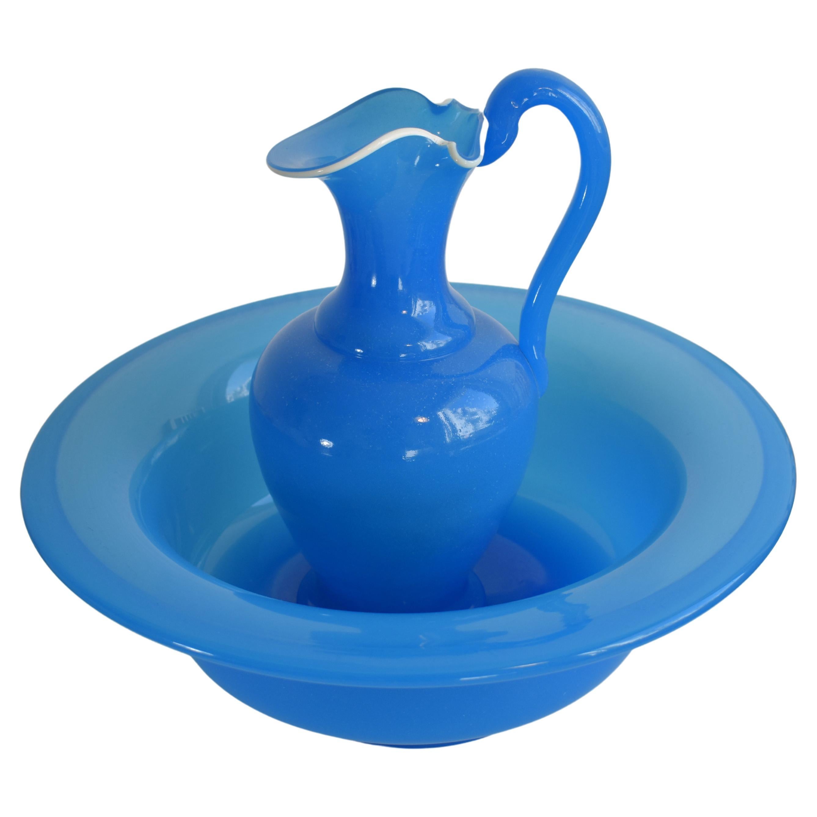 French Antique Jug Sarreguemines Pitcher Neptune, 19th Century For Sale ...