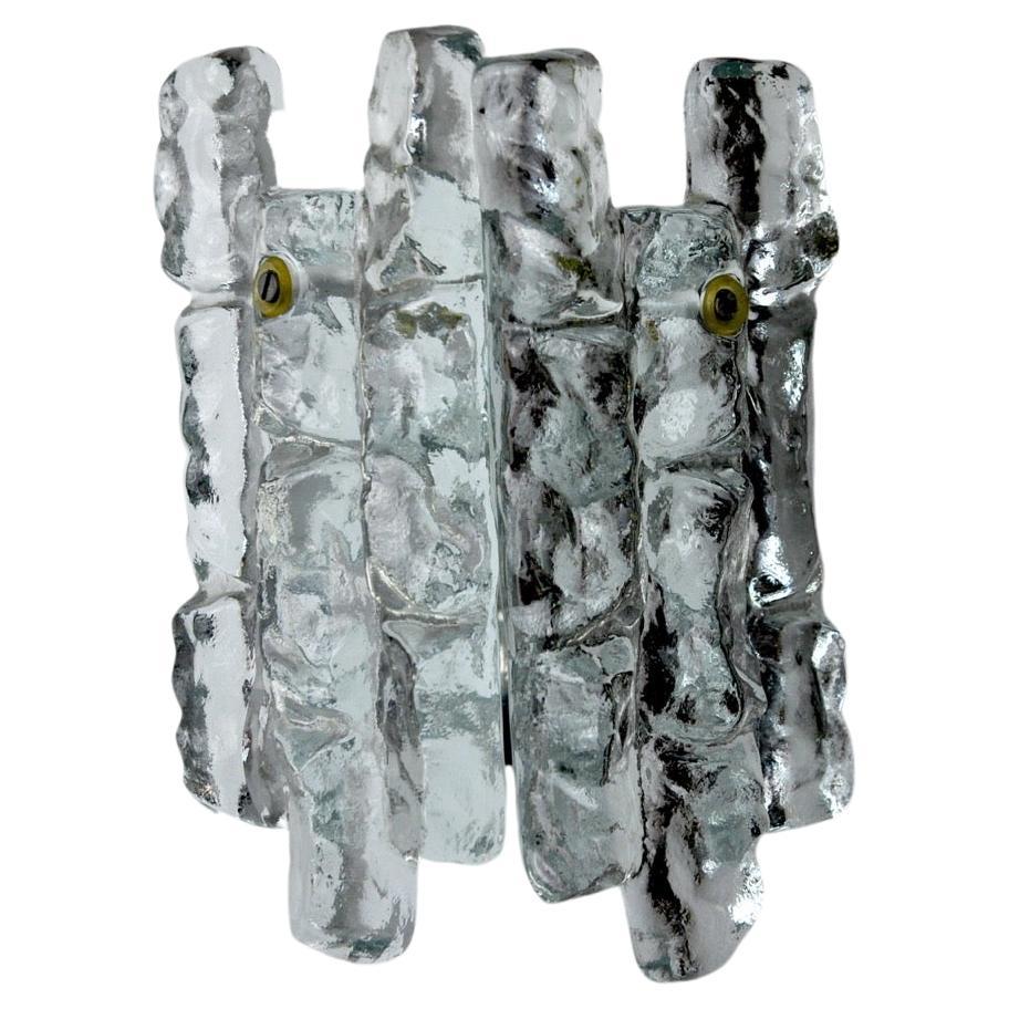 1 of the 4 Kalmar Ice Glass Wall Sconces 2 Tiers by J.T. Kalmar ...