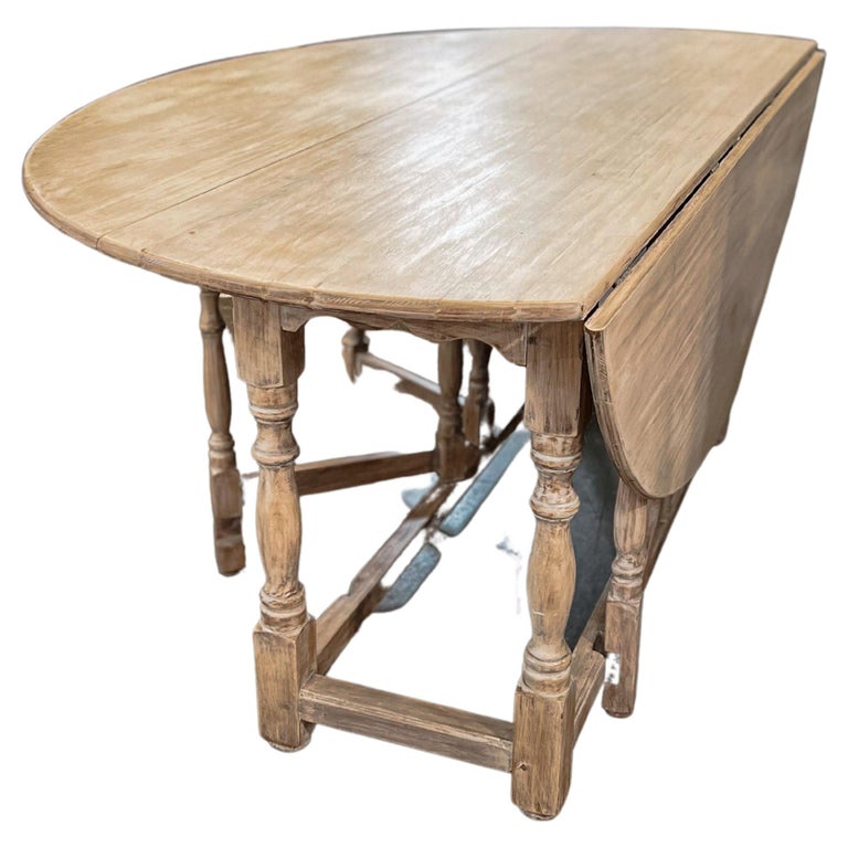 English Gate Leg Drop Leaf Table Console or Dining at 1stDibs