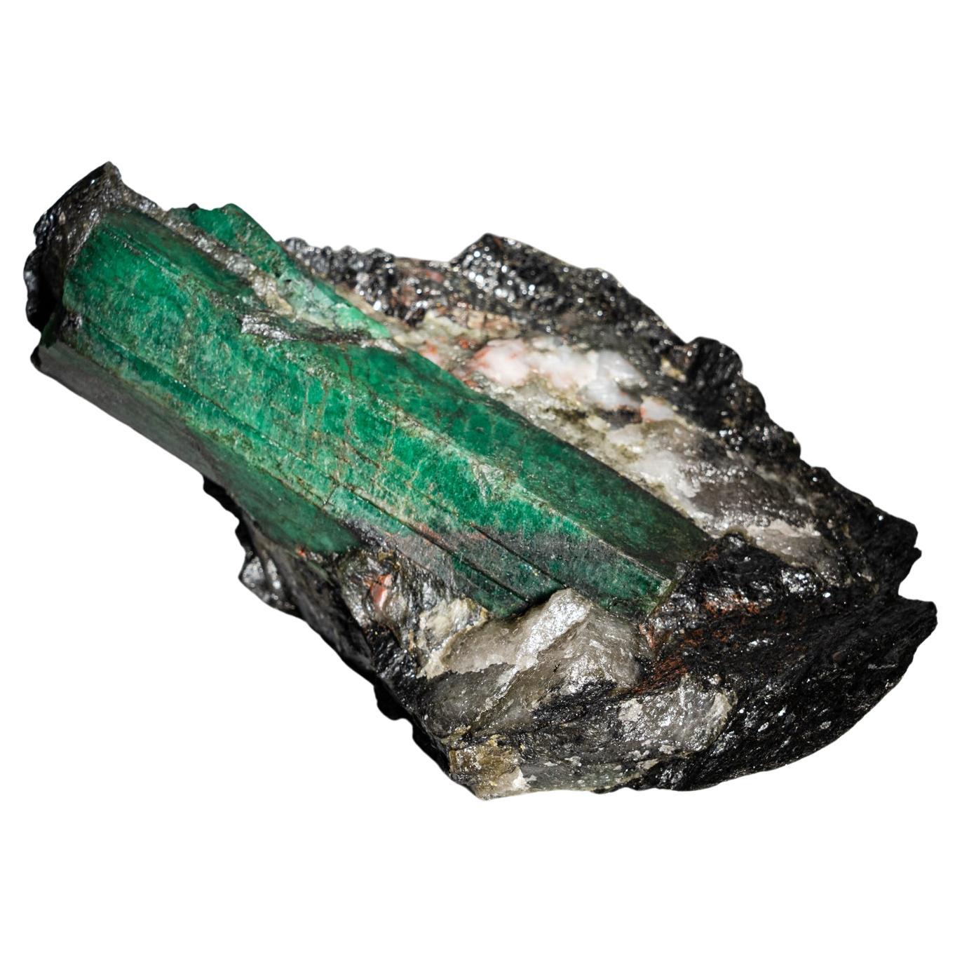 Emerald in Quartz Biotite from Brumado District, Serra das Éguas, Bahia ...