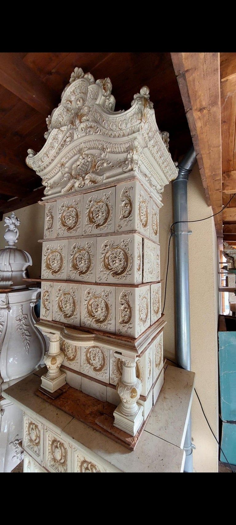 Tiled Cooker tiles from antique multicolour cooker For Sale at 1stDibs