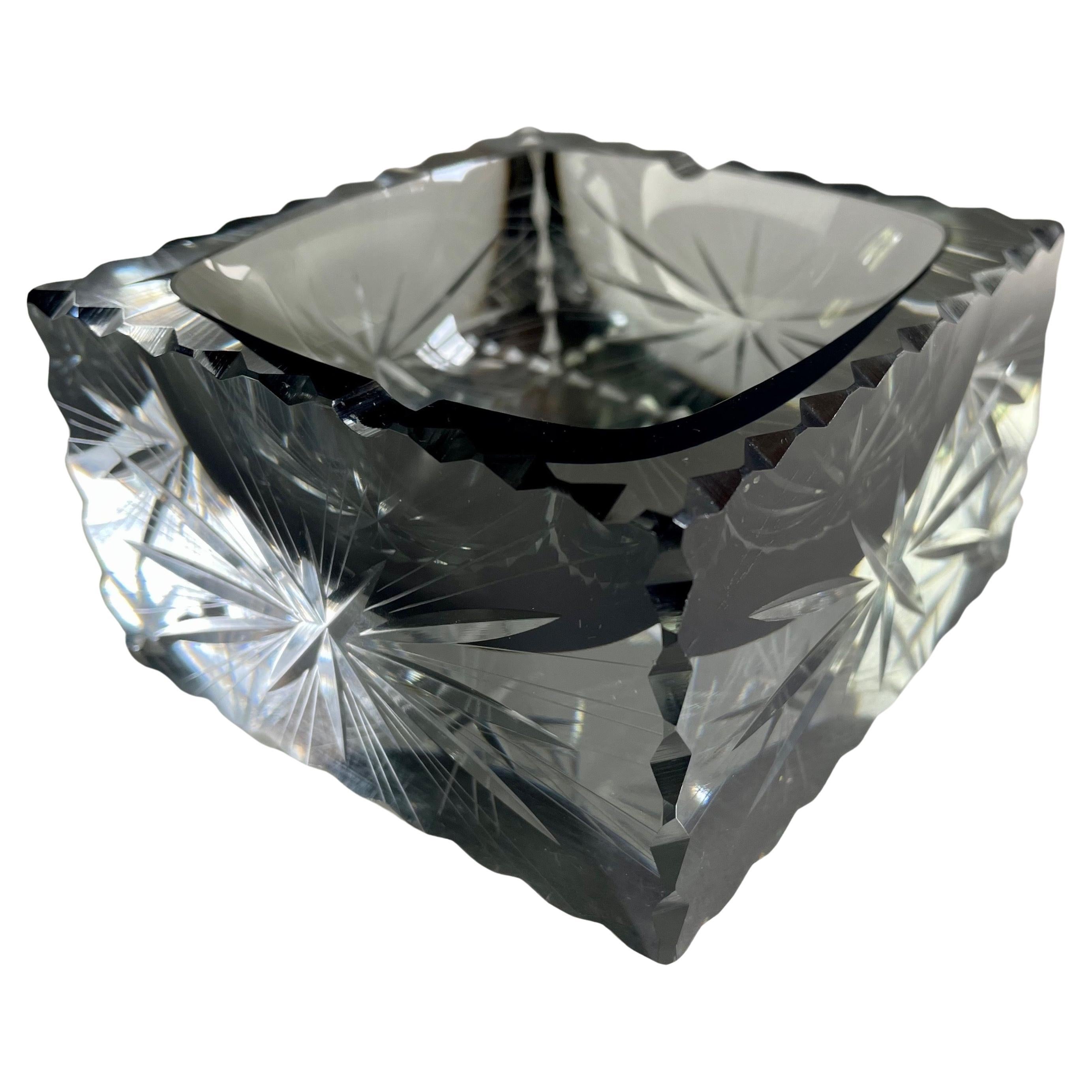 1960's Waterford Crystal 5" Diamond Cut Ashtray made in Ireland For ...