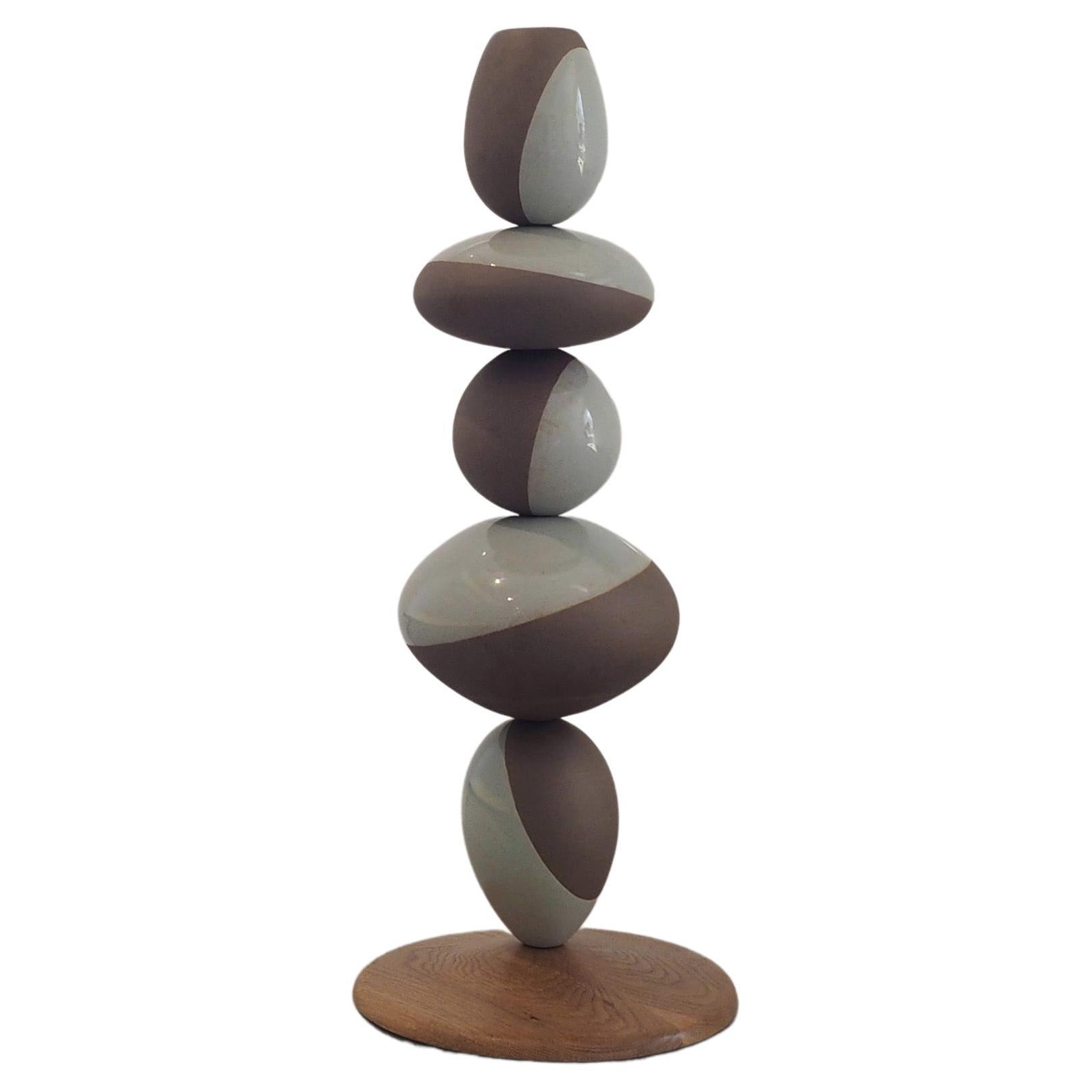 Contemporary Korean Ceramic, "Large Stack Sculpture I" by Soo Joo For ...