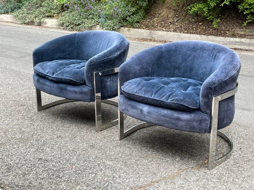 Mid-Century Modern Four-Piece White Octagon Sectional Sofa Baughman ...