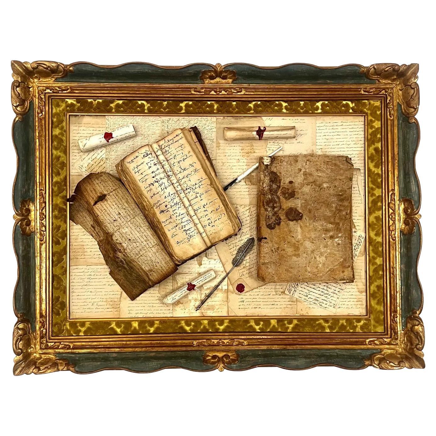 Antique Book Journal Display 13th-19th Century For Sale at 1stDibs