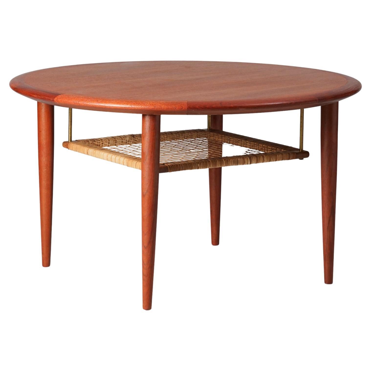 Teak "Minerva" Corner Table by Peter Hvidt and Orla Molgaard-Nielsen ...