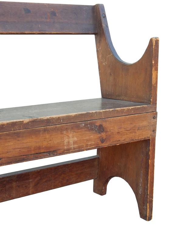 Unusual Wooden Bench at 1stDibs