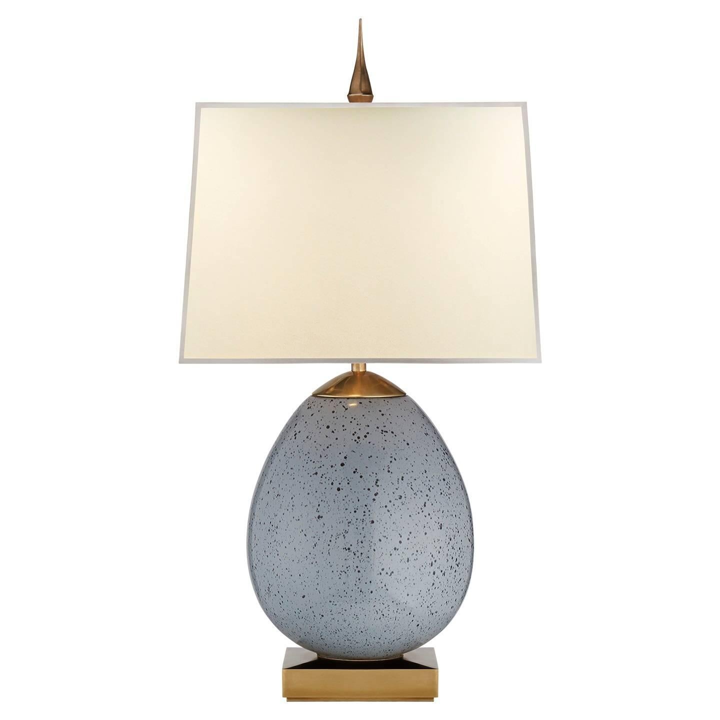 Blue and Gold Lamp For Sale at 1stDibs