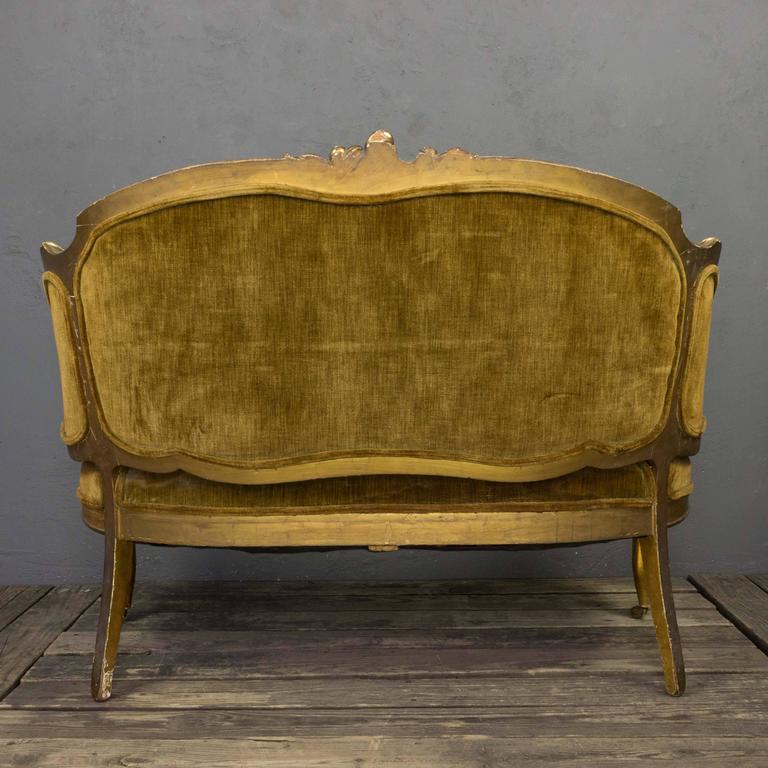 French 19th Century Rococo Revival Giltwood Settee at 1stDibs | rococo ...