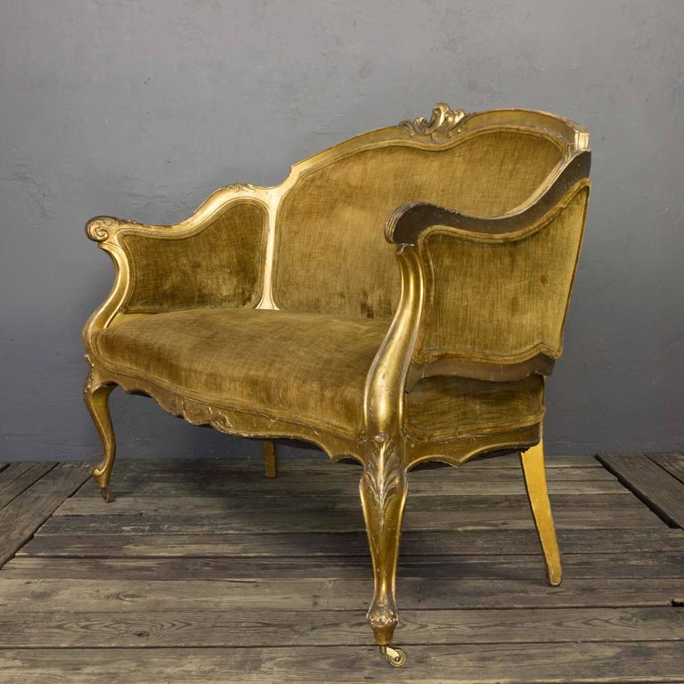 French 19th Century Rococo Revival Giltwood Settee at 1stDibs | rococo ...