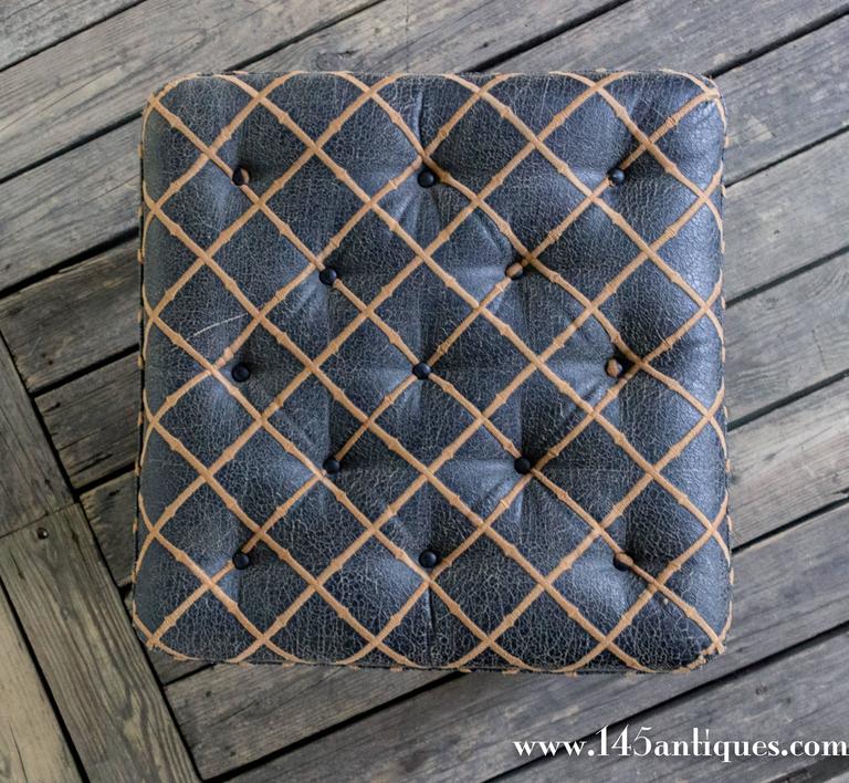 Pair of Square Tufted Benches For Sale at 1stDibs | square benches