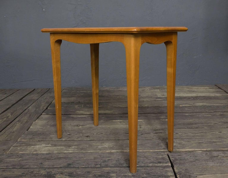Pair of Midcentury Finnish End Tables in Blonde Wood For Sale at 1stDibs