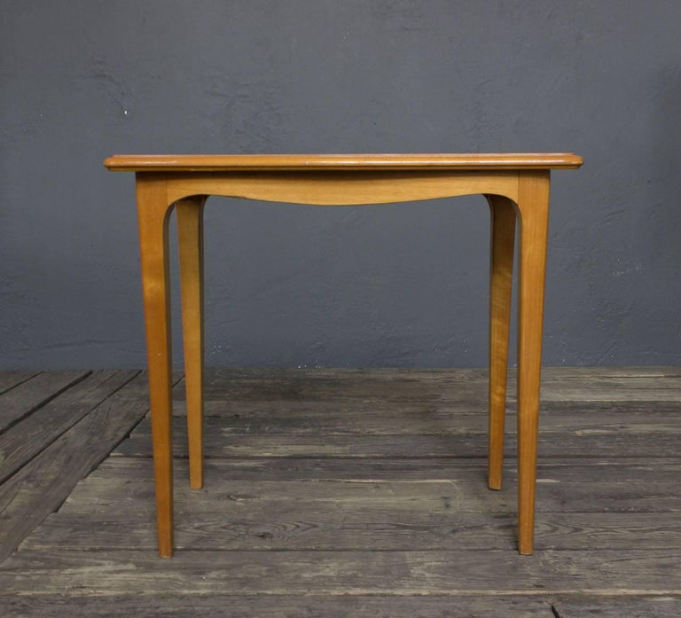 Pair of Midcentury Finnish End Tables in Blonde Wood For Sale at 1stDibs