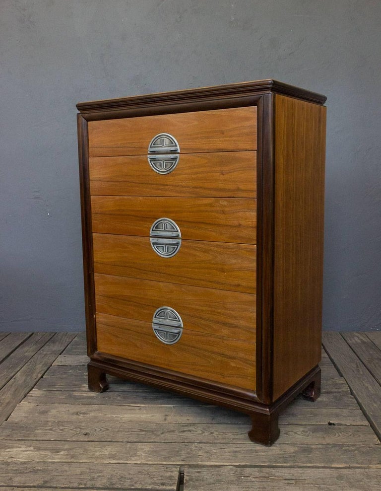 American Midcentury "Chinese-Modern" Chest of Drawers For Sale at 1stDibs
