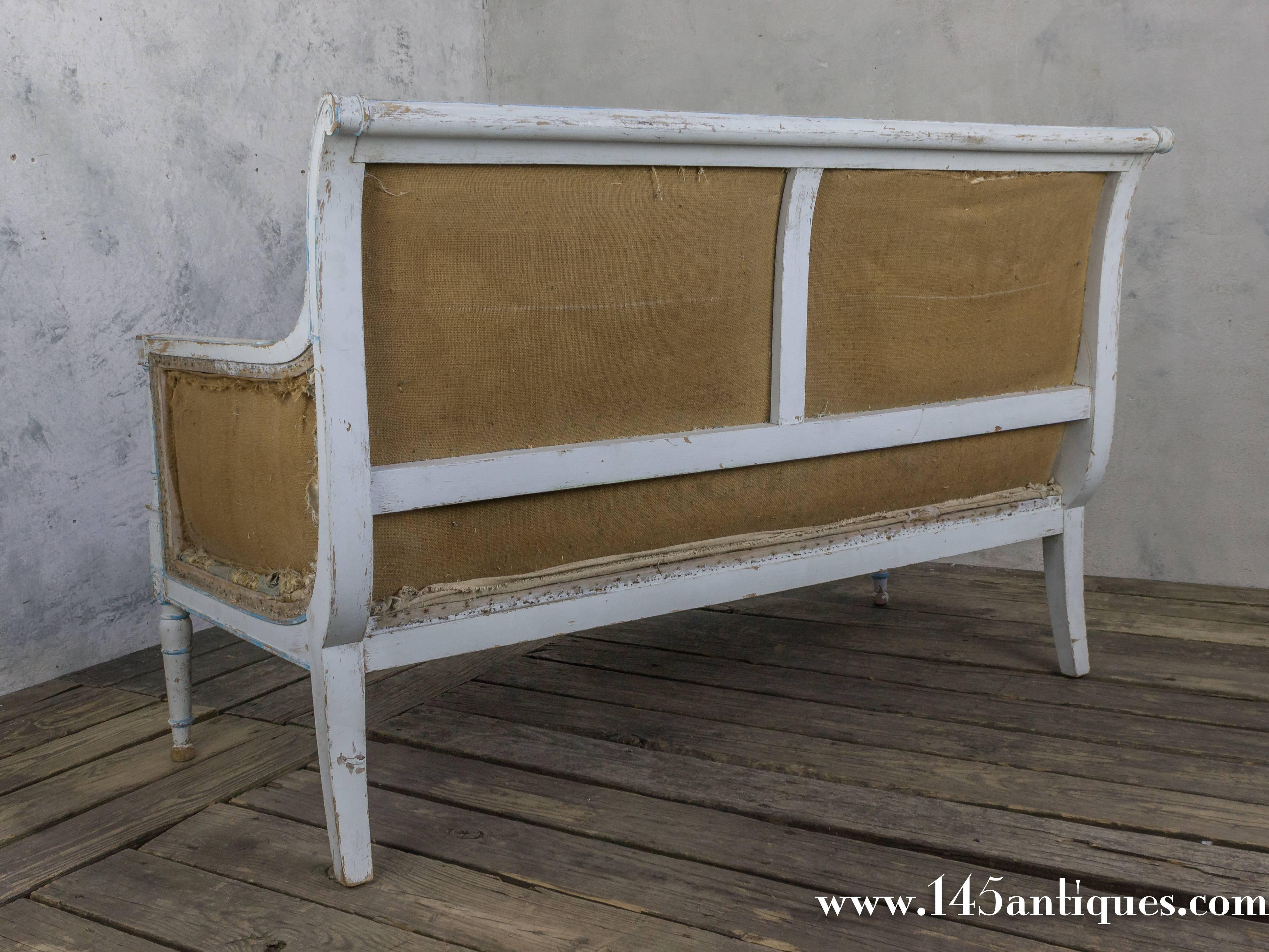 French Directoire Style Settee For Sale at 1stDibs