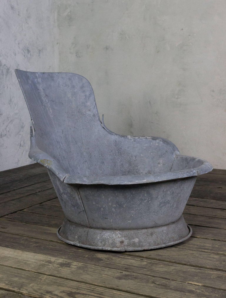 Zinc Bathing Tub For Sale at 1stDibs