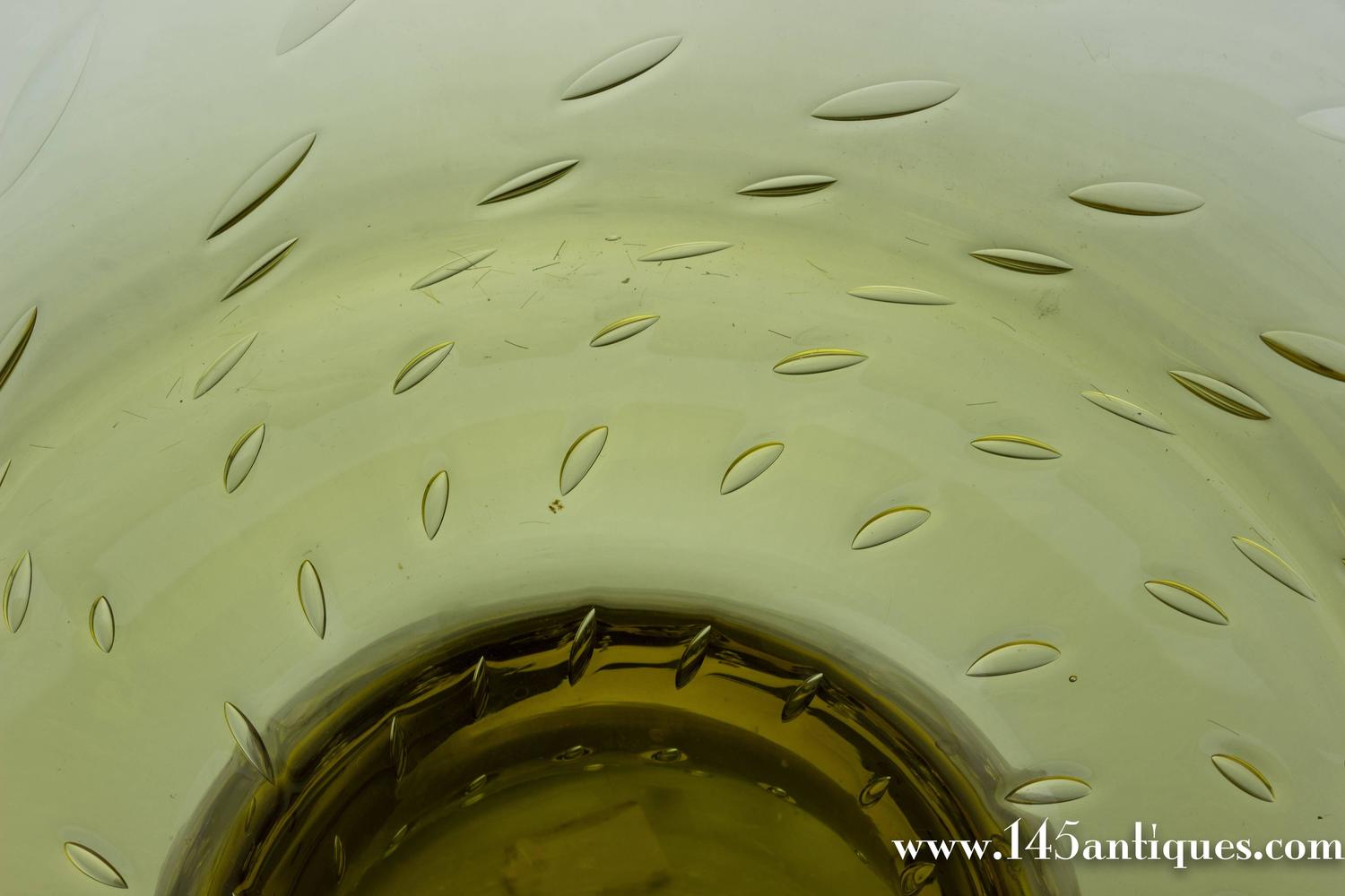 Ruffled Shape Blenko Bowl For Sale at 1stdibs