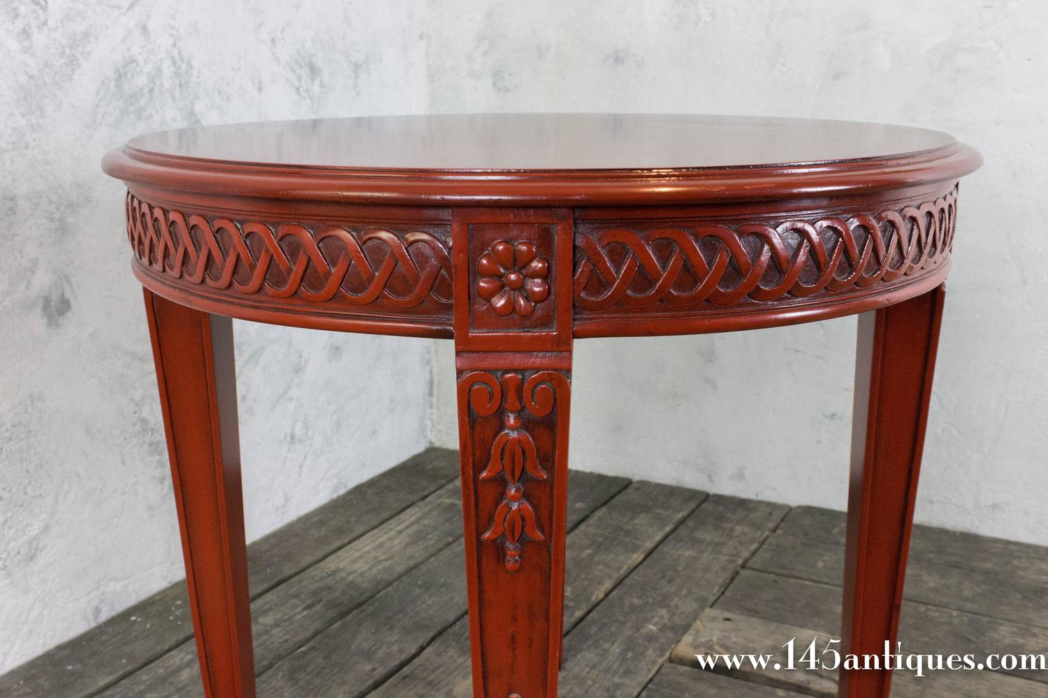Chinese Modern Style Round End Table For Sale at 1stdibs
