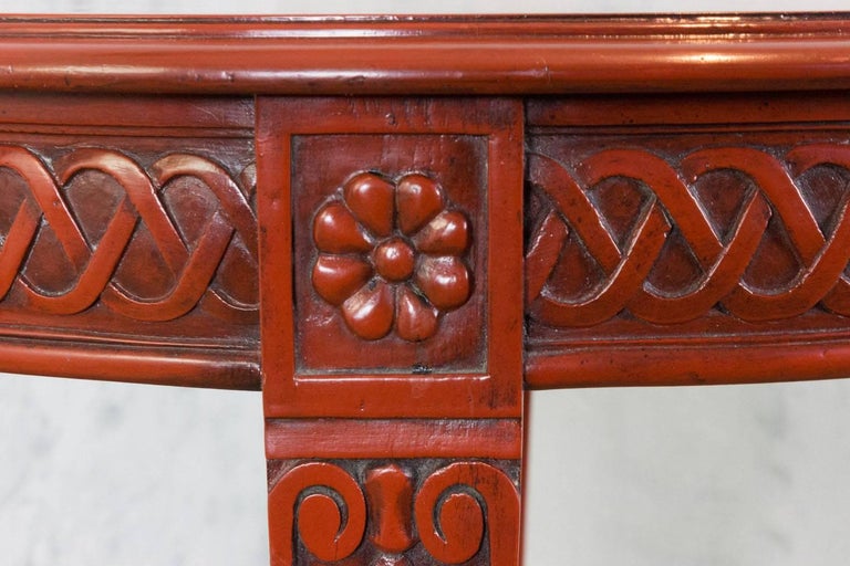 Chinese Modern Style Round End Table For Sale at 1stDibs