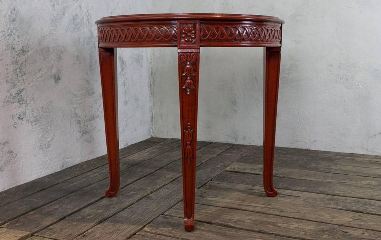 Chinese Modern Style Round End Table For Sale at 1stDibs