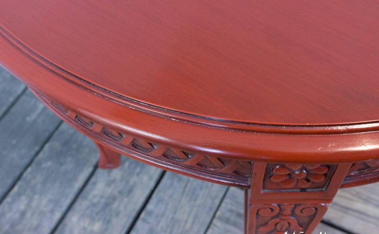 Chinese Modern Style Round End Table For Sale at 1stDibs
