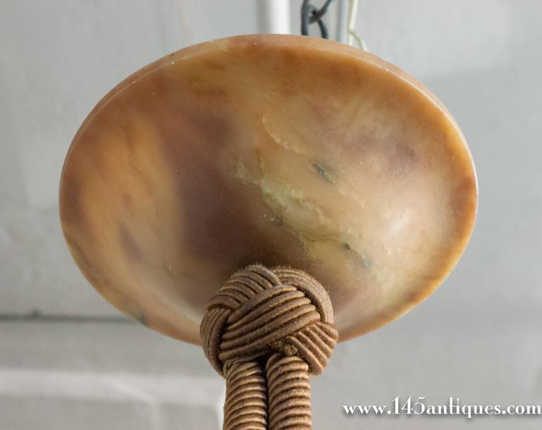French Alabaster Chandelier at 1stDibs