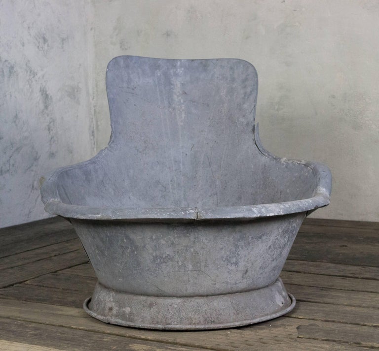 Zinc Bathing Tub For Sale at 1stDibs