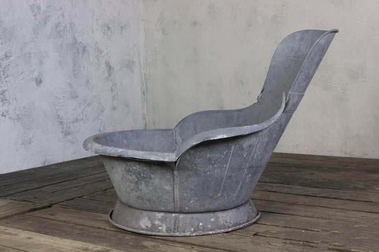 Zinc Bathing Tub For Sale at 1stDibs